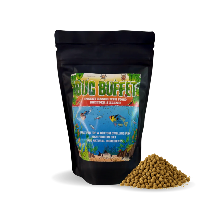 Bug Buffet Fish Food | Insect-Based Crushable Pellet by PureFin ...