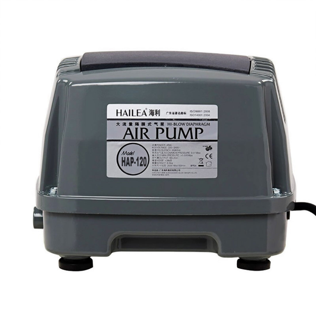 Hailea HiBlow 120 Air Pump – 120L/Min – KeepingFishSimple